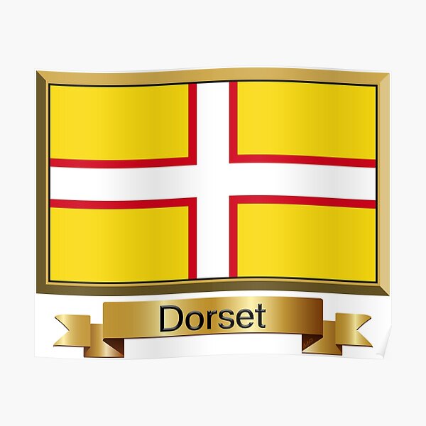 "Dorset Flag Stickers, Gifts and Products - Named" Poster for Sale by ...