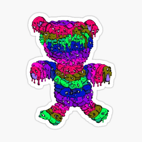 "Rainbow Bear Crump " Sticker for Sale by bearcrump | Redbubble