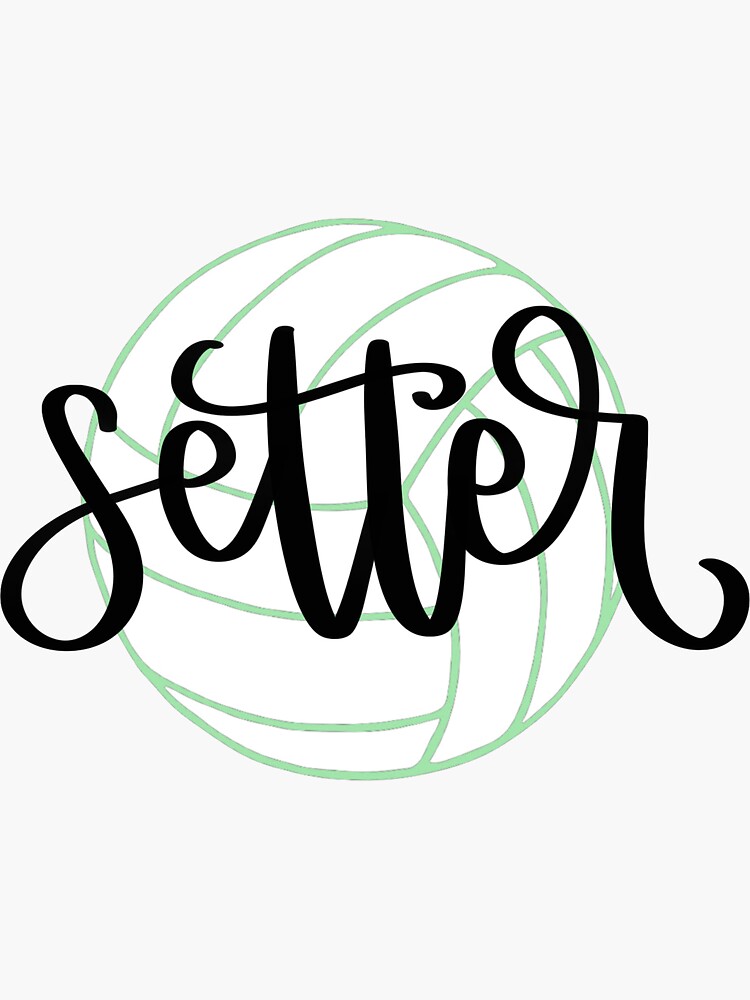 "volleyball setter sticker" Sticker by abbeyyebba | Redbubble