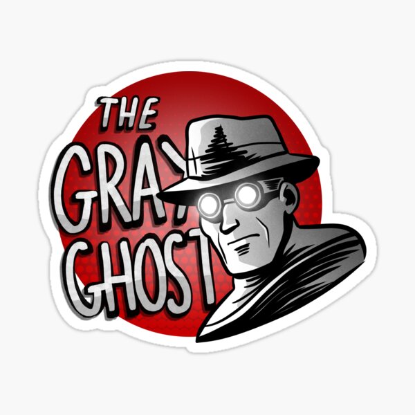 "Gray Ghost" Sticker for Sale by Flavershum | Redbubble