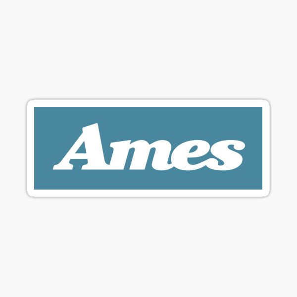 "Ames Department Stores (Blue)" Sticker for Sale by fandemonium | Redbubble