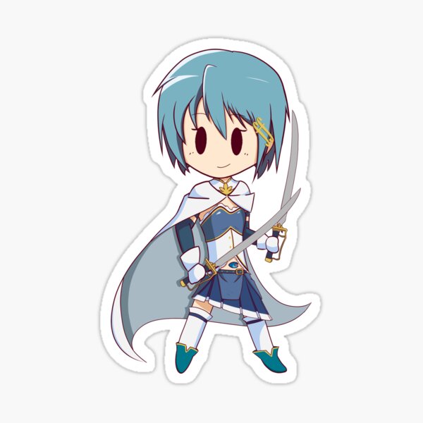 "Chibi Sayaka" Sticker for Sale by ShadowKitten27 | Redbubble