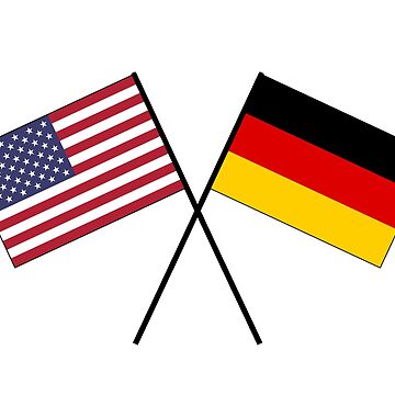 "German-American friendship USA Germany" Sticker by GeogDesigns | Redbubble