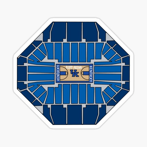 "University of Kentucky Rupp Arena sticker" Sticker for Sale by ...
