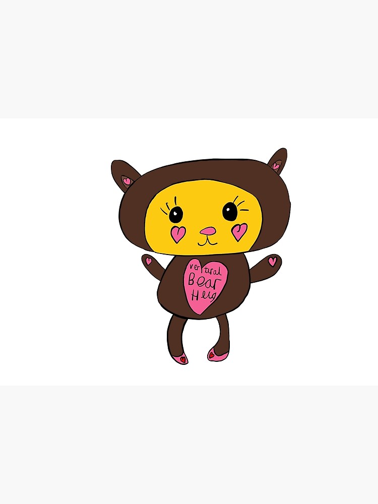 "Virtual Bear Hug" Poster by MGGreyDraws | Redbubble