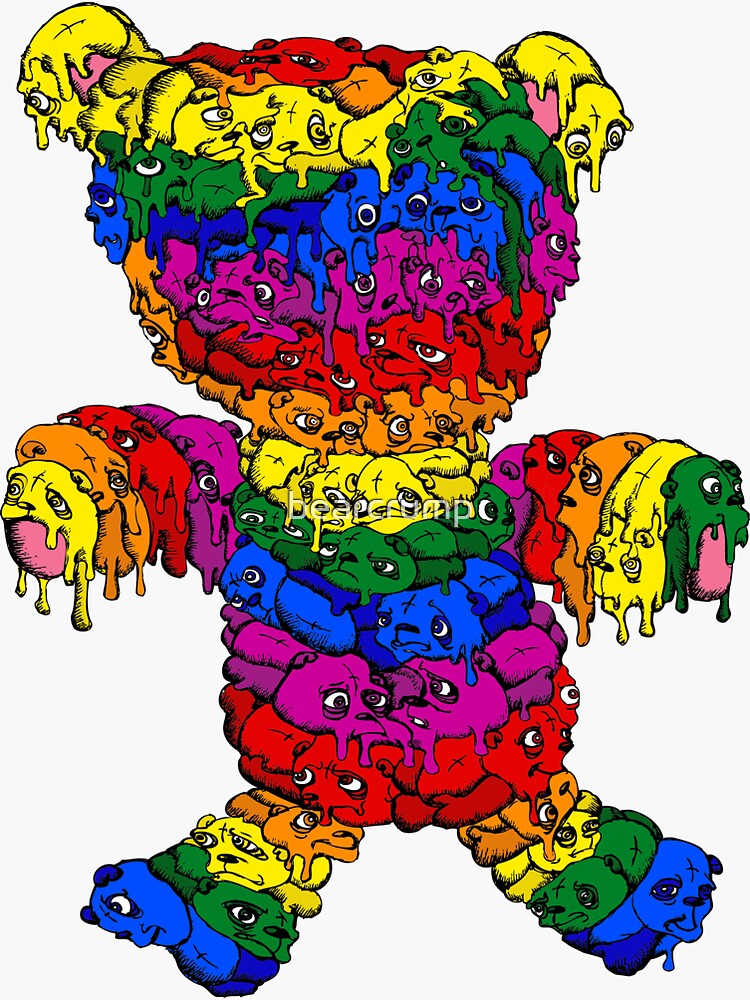 Pegatina «Oso arcoiris Orgullo Oso Crump» de bearcrump | Redbubble