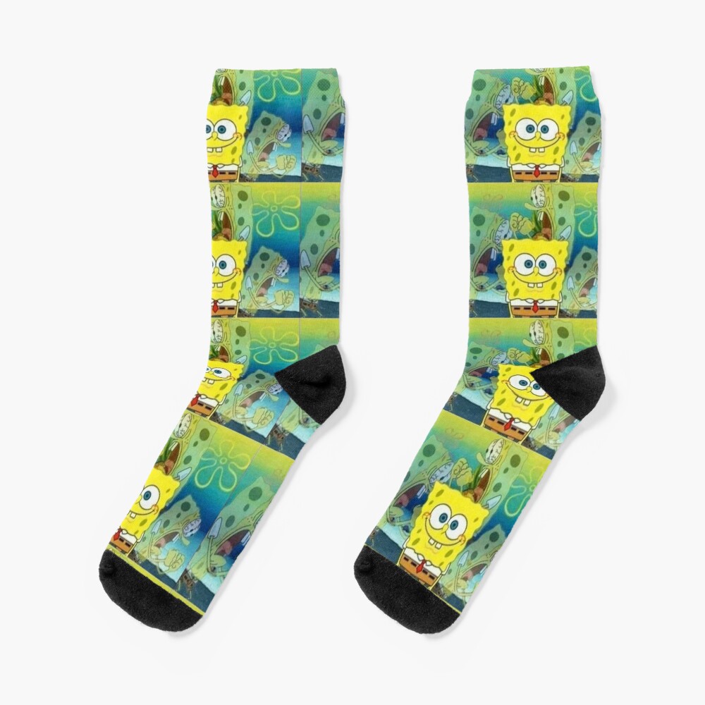 "Spongebob Rage Reaction Meme" Socks for Sale by debracornell97 | Redbubble