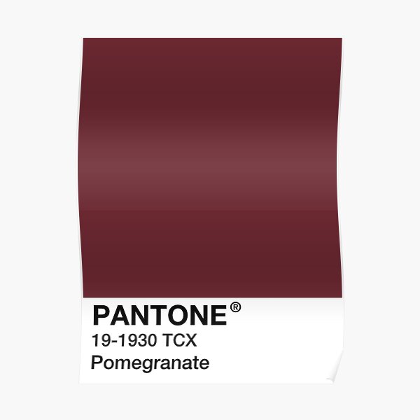 Pantone Maroon Posters | Redbubble