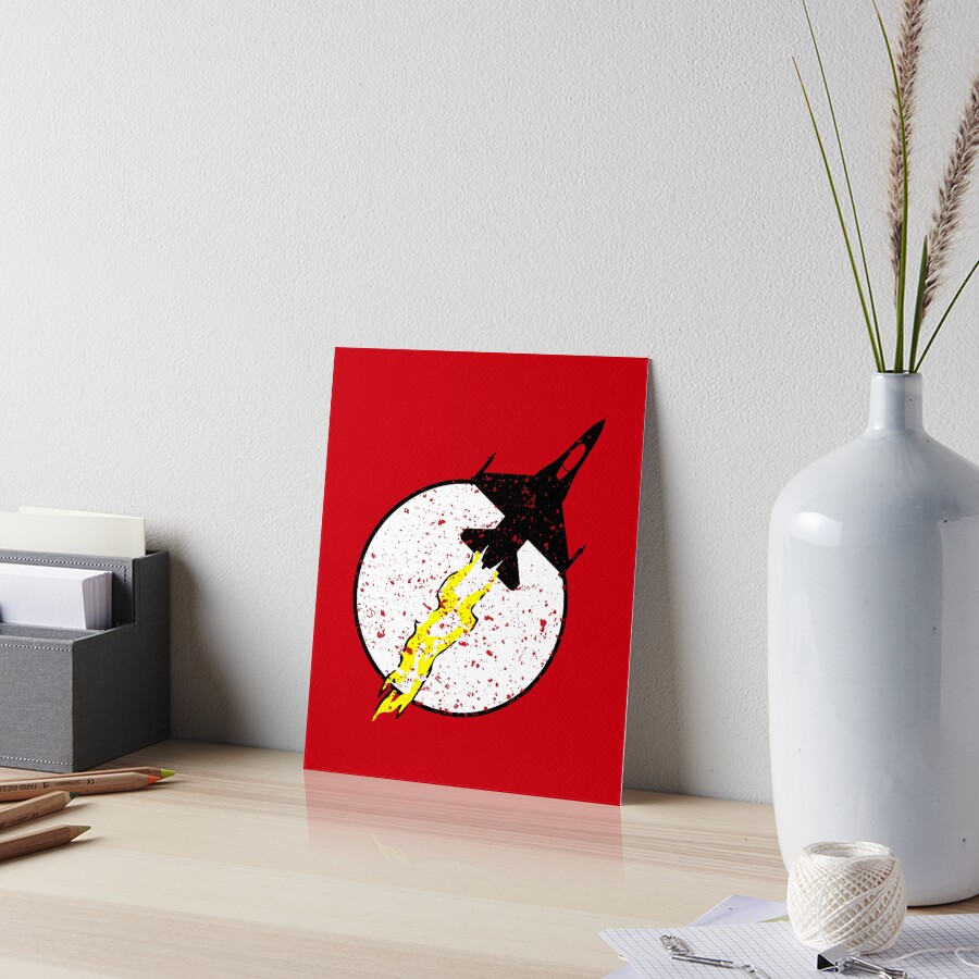 "F-16 Fighting Falcon Thunder Logo" Art Board Print by ruiazevedo ...