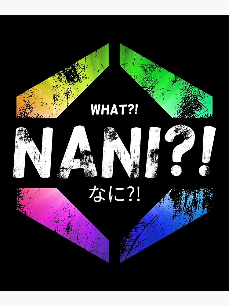 "Nani! What? Anime Lover Japanese Otaku Gift" Poster for Sale by ...