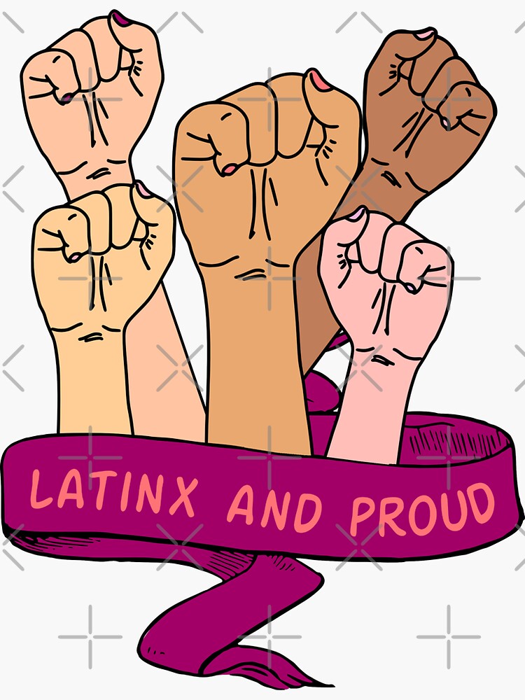 "LATINX AND PROUD" Sticker for Sale by Priscimissy | Redbubble