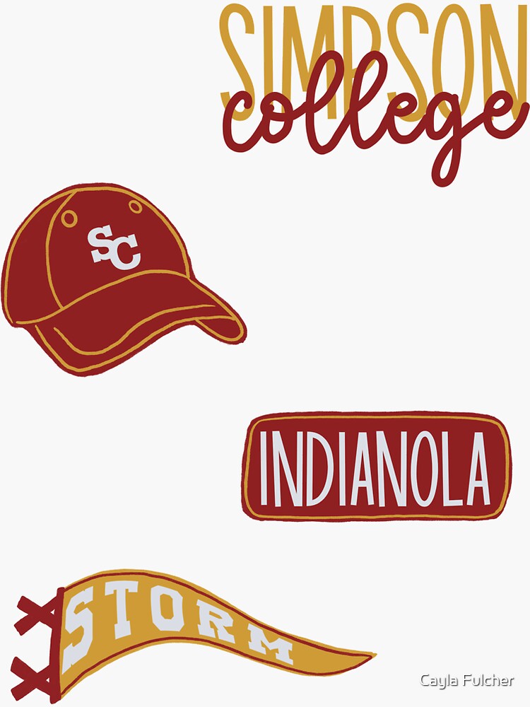 "Simpson College Sticker" Sticker by cgfulcher3 | Redbubble
