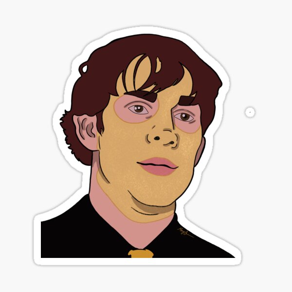 "Jim Halpert x GoldenFace" Sticker for Sale by marexox | Redbubble