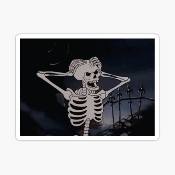 "Skeleton meme" Sticker for Sale by ergushev-sl | Redbubble