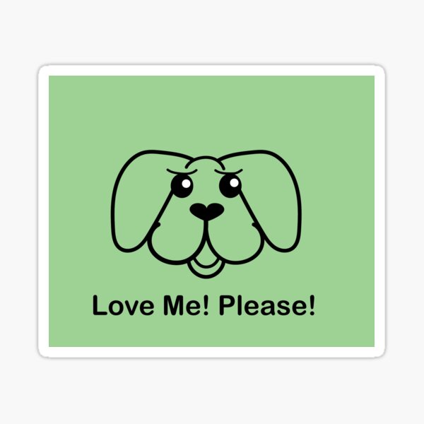 "Sad Dog" Sticker for Sale by Cartimay | Redbubble