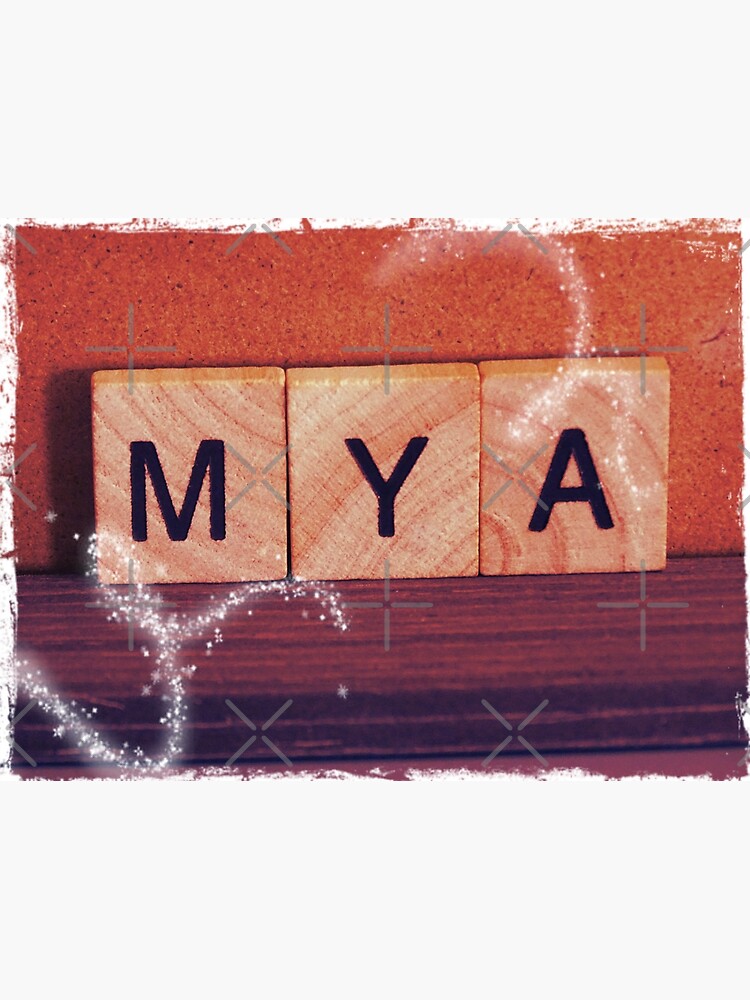 "Mya, Girl name Mya, Gift for Mya, Bat mitzvah gift, " Poster for Sale ...