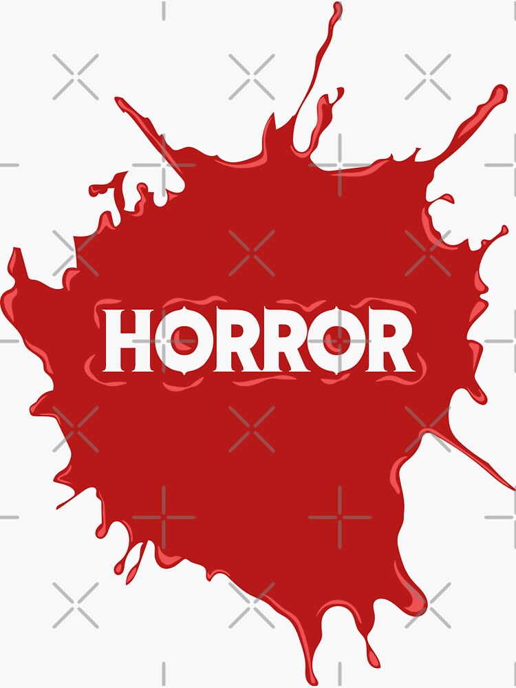 "Blood stain horror" Sticker for Sale by Gezwompl | Redbubble