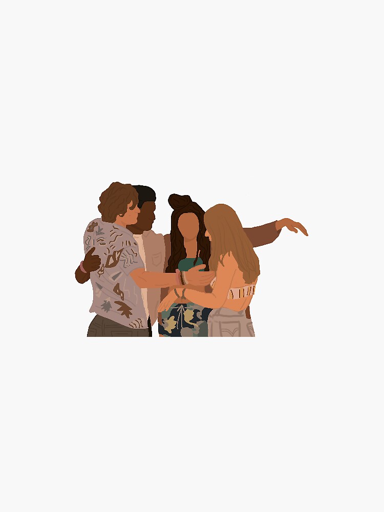 "Obx group hug " Sticker by coolchicken123 | Redbubble