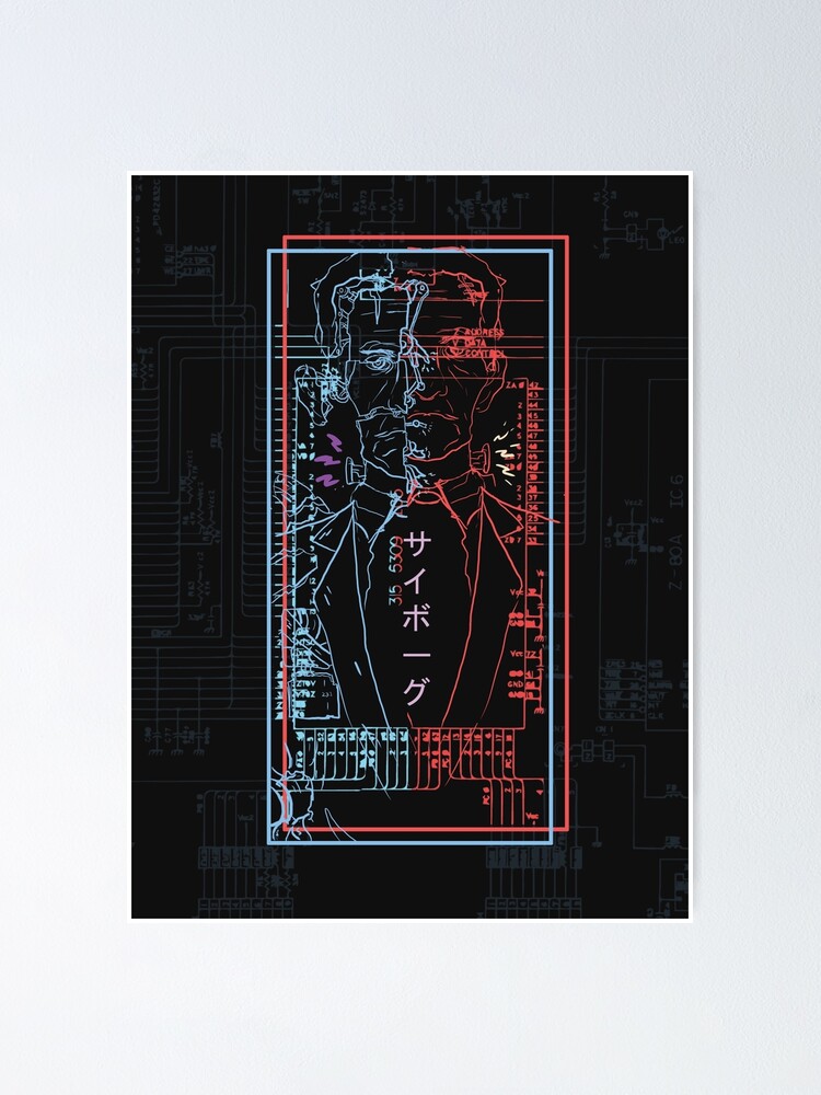 Póster «Cyborg Frankenstein | Monstruo de Frankenstein» de nyuiislucky ...