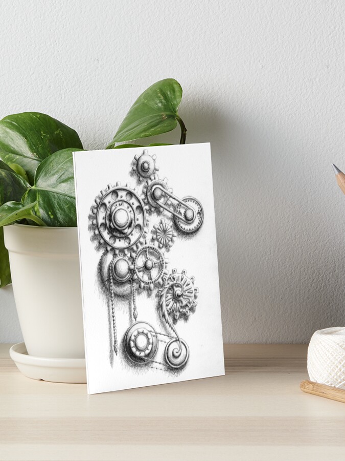 "Cogs #5" Art Board Print for Sale by HolyOther | Redbubble