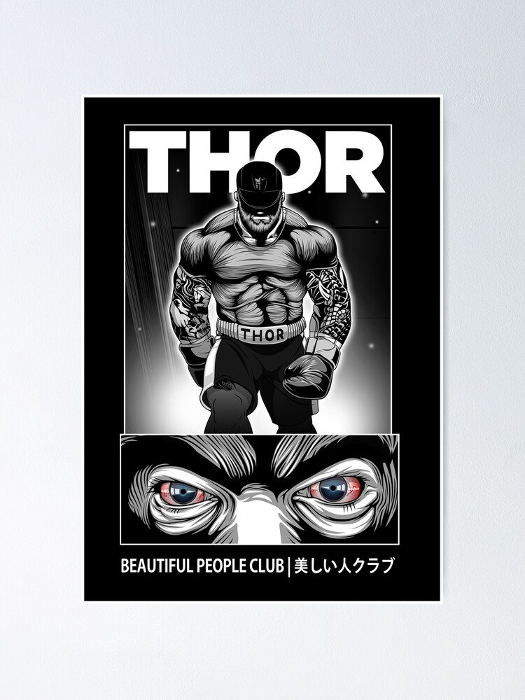 "Thor Bjornson - Hafthor Strongman Boxing Fight" Poster by BPClub ...