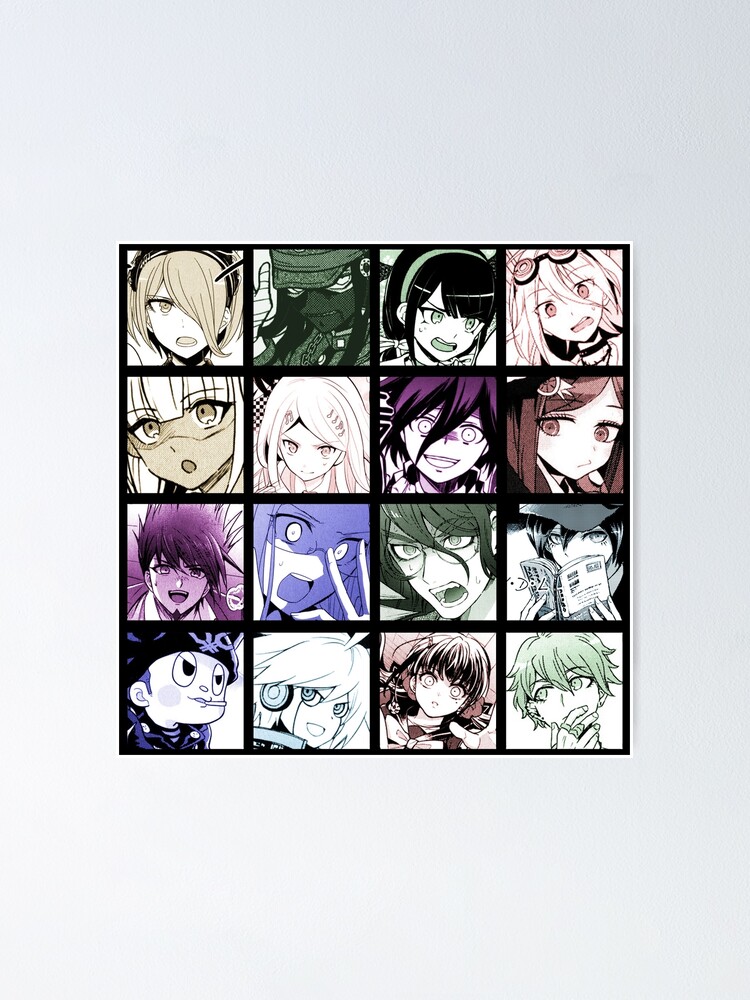 "DRV3 Manga Collection (Colored)" Poster by Attic-Worms | Redbubble