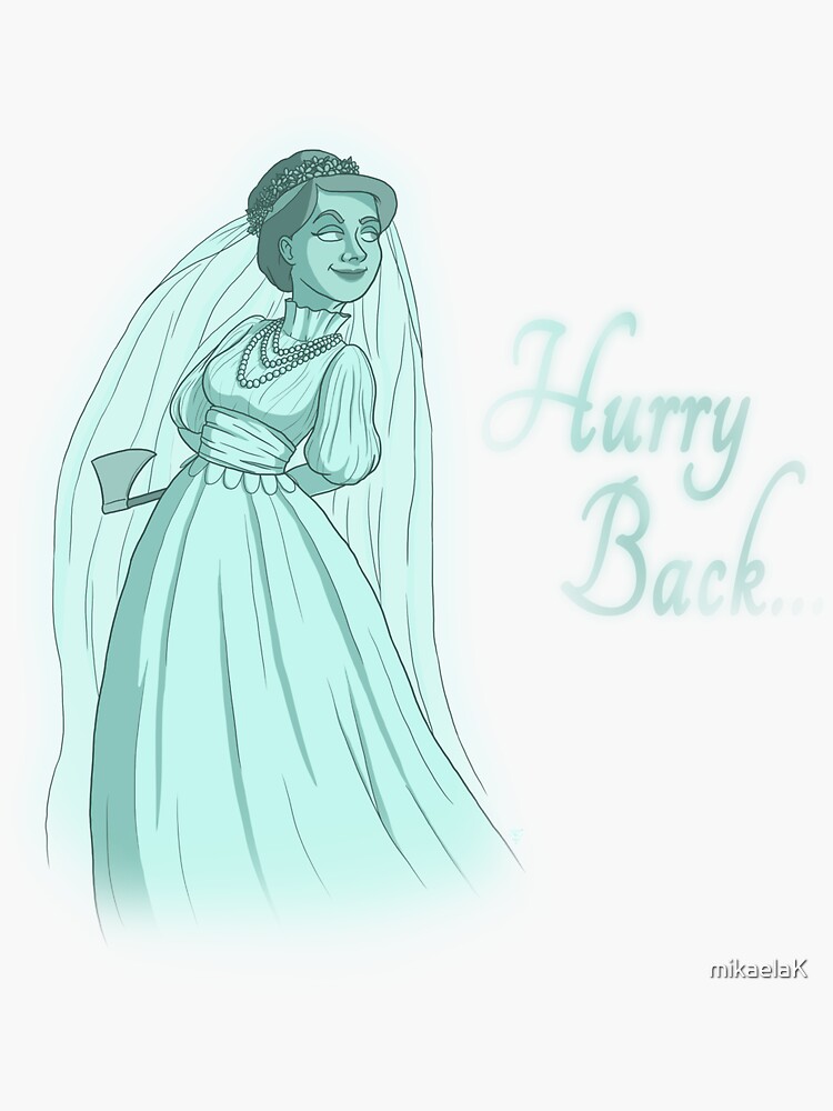 "Hurry Back..." Sticker for Sale by mikaelaK | Redbubble