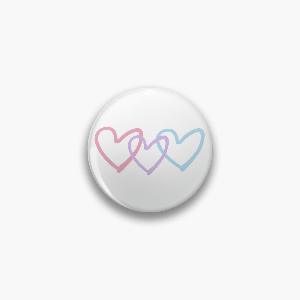 "Subtle Bisexual Flag Hearts" Sticker for Sale by artistsho | Redbubble