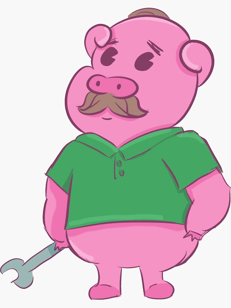 "Father Pig" Sticker by Hedovuiggu | Redbubble