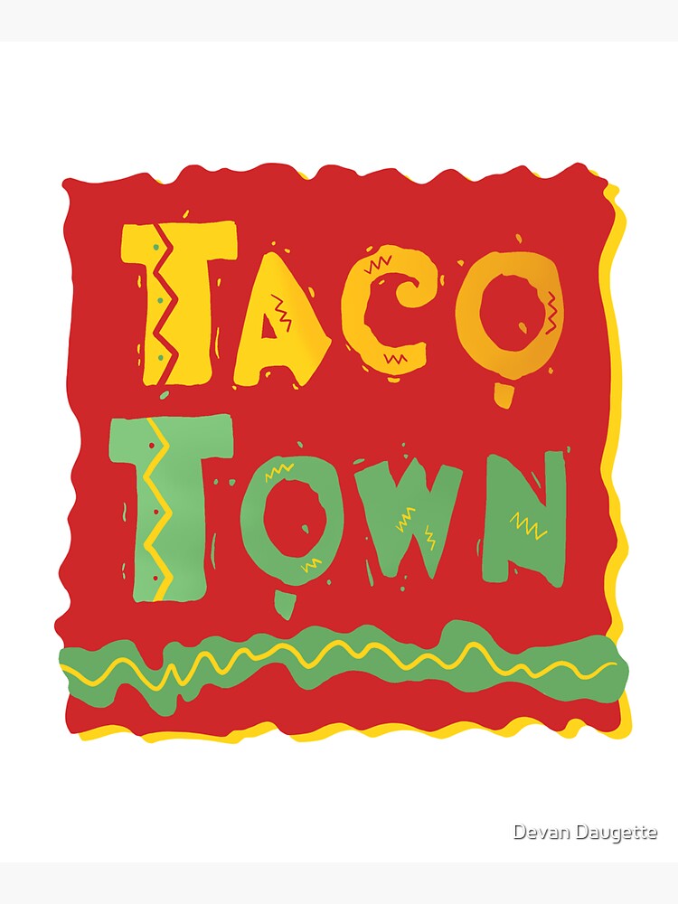 "Taco Town" Tote Bag for Sale by Devan Alayna | Redbubble