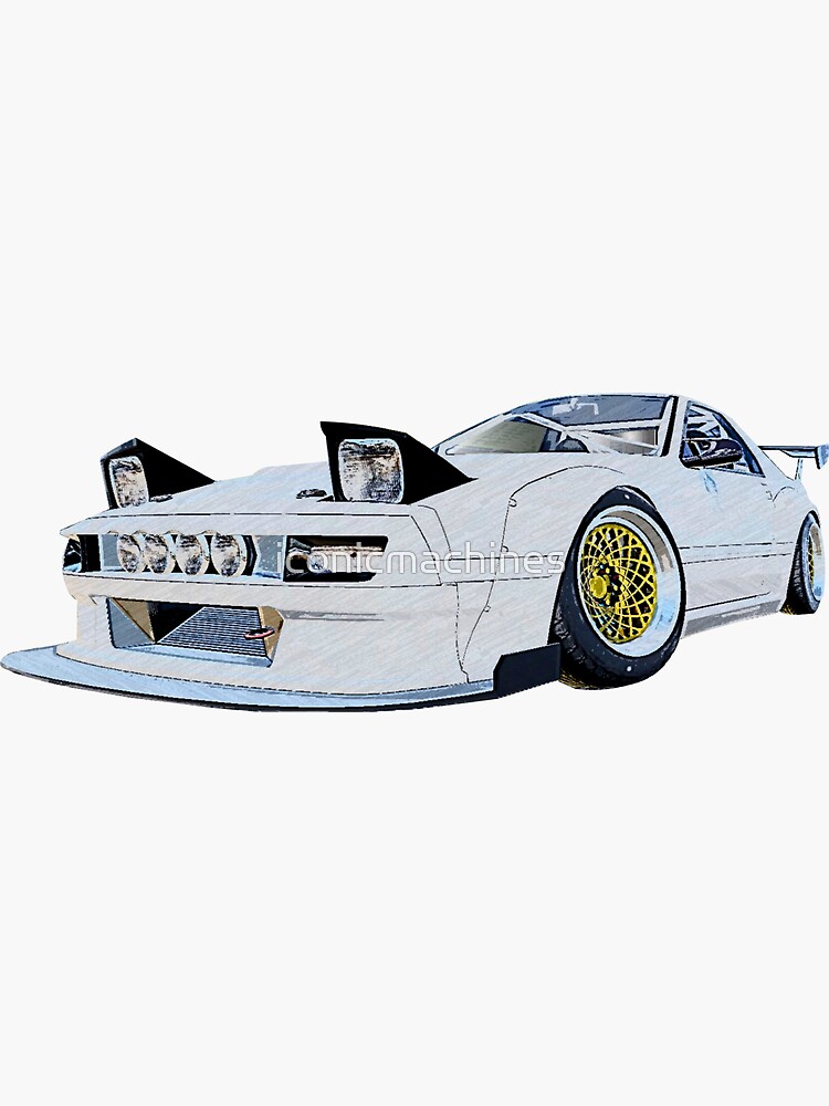 "JDM RX 7 FC WIDEBODY" Sticker for Sale by iconicmachines | Redbubble