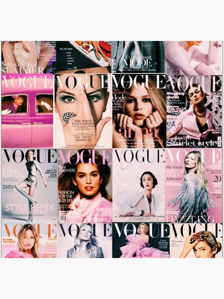 "VOGUE" Sticker by carlyjakob | Redbubble