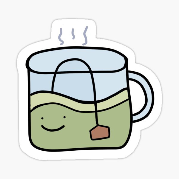 "green tea " Sticker for Sale by starpressco | Redbubble