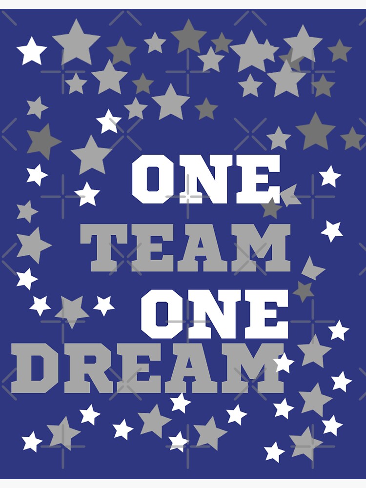 "*One team one dream*" Sticker by Berezabella | Redbubble