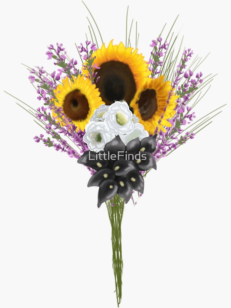 "subtle non binary pride flowers" Sticker for Sale by LittleFinds ...