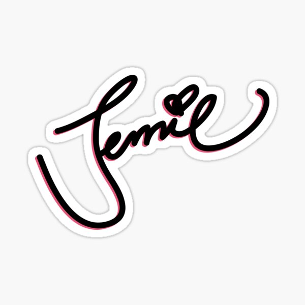 Pegatina «JENNIE SIGNATURE» de velvetmoonlab | Redbubble