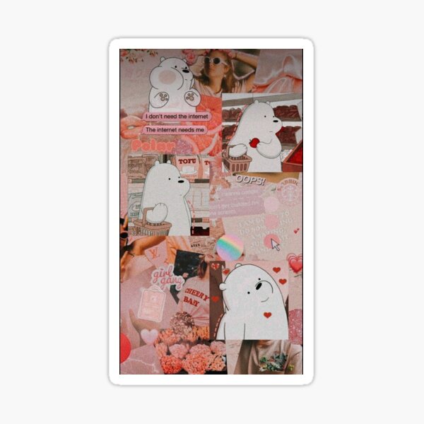 "Cute Pink Aesthetic Collage" Sticker by Artsy-Alexandra | Redbubble