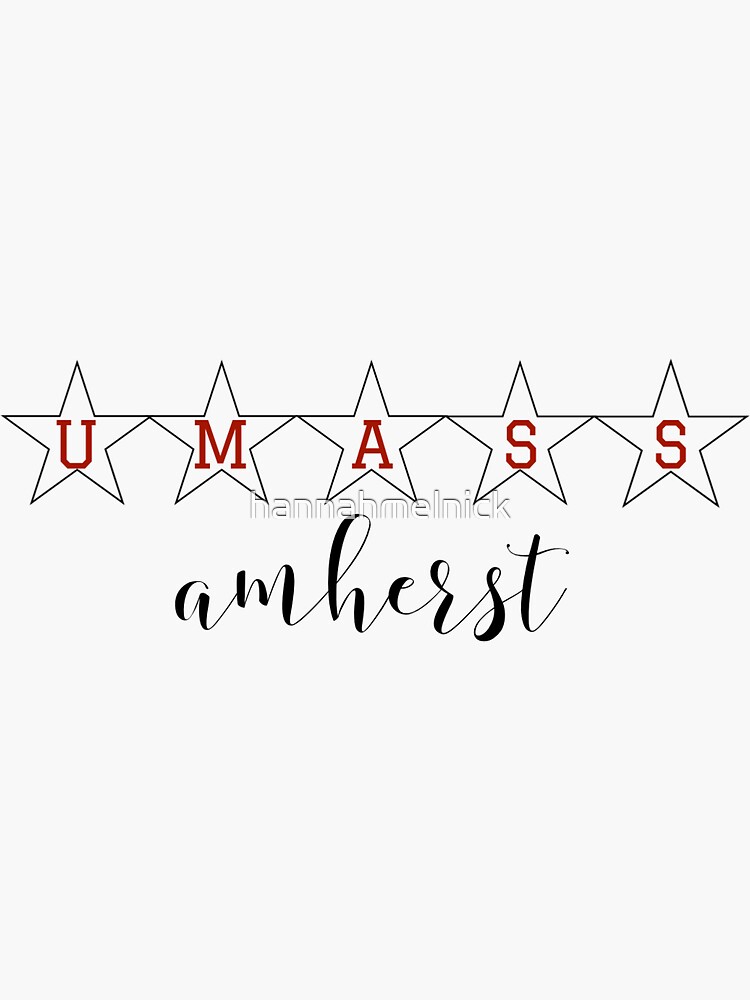 "UMASS amherst stars 2" Sticker by hannahmelnick | Redbubble