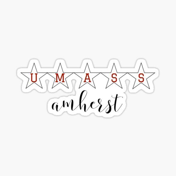 "UMASS amherst stars 2" Sticker by hannahmelnick | Redbubble