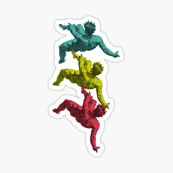 "Fall of Icarus" Sticker by samhain-prints | Redbubble