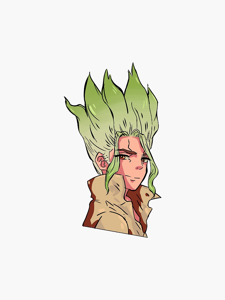 "Senku" Sticker by SarahvArrt | Redbubble