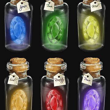 "Complete set of *Infinity Stones* " Poster for Sale by drawnexplore ...