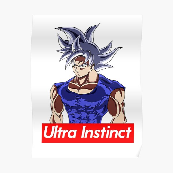 "Goku Ultra Instinct Logo" Poster by BearEssents | Redbubble