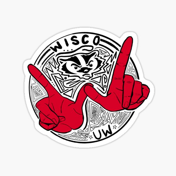 "wisco doodle" Sticker by gsaholt3 | Redbubble