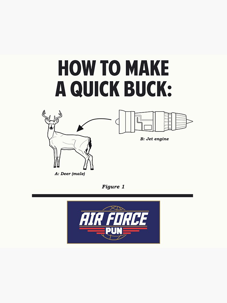 "Buck Buck Goose- Light BG" Sticker for Sale by AirForcePun | Redbubble