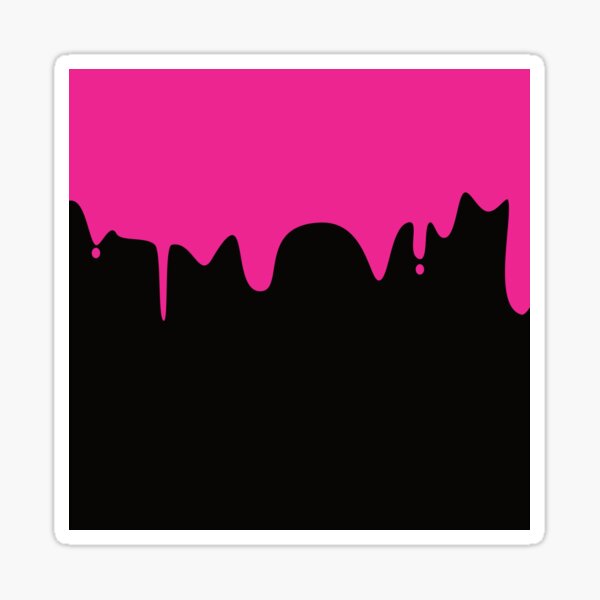 "Pink Drip" Sticker for Sale by umeimages | Redbubble
