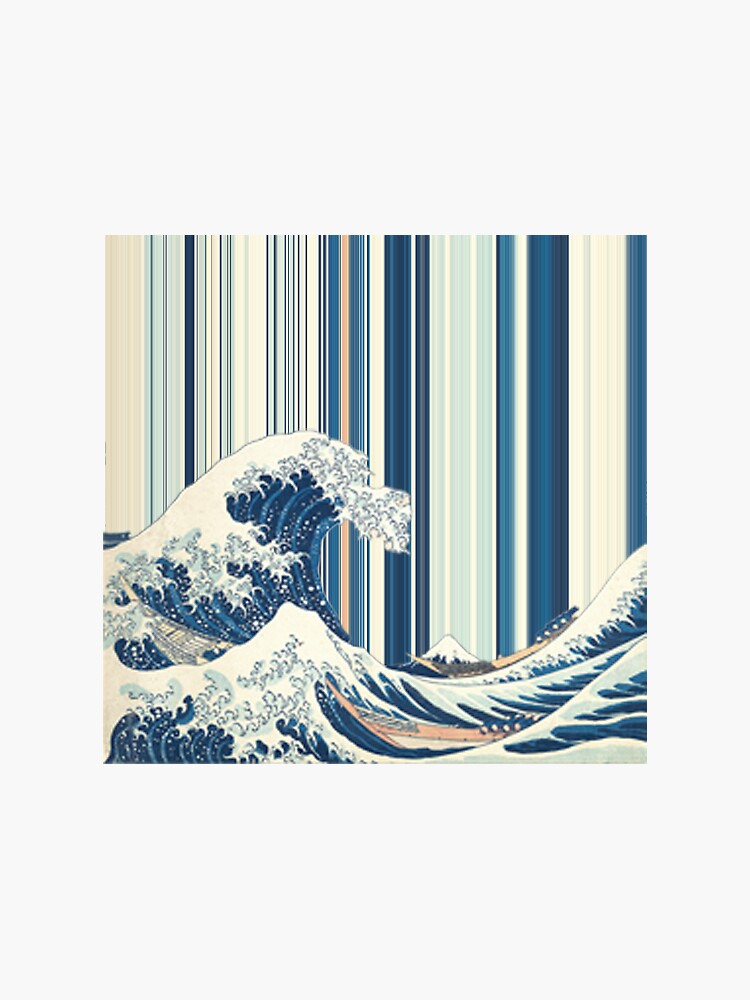 "Great Wave" Sticker for Sale by AnnaKatklein | Redbubble