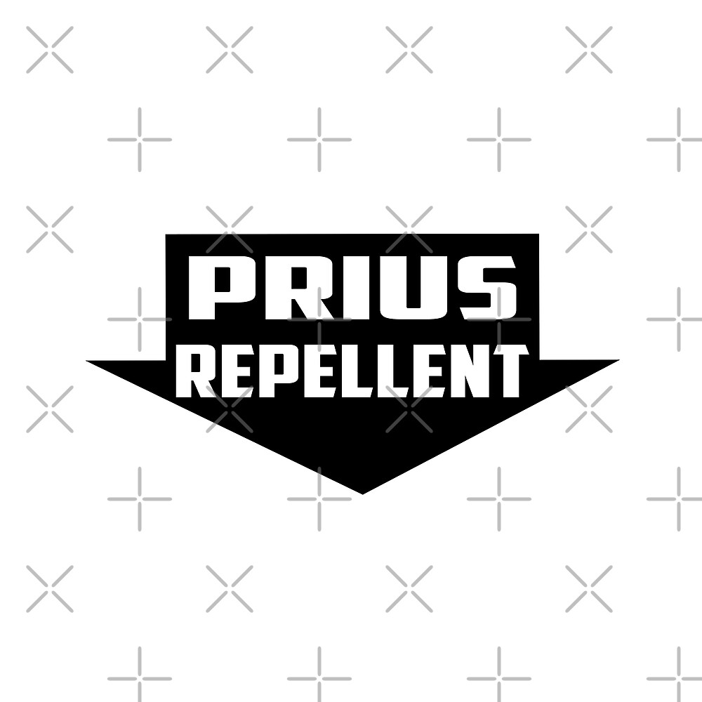 "PRIUS REPELLENT Sticker" by KURTUSMAXIMUS | Redbubble