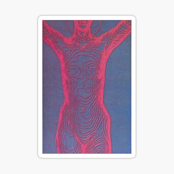 "Trippy body poster" Sticker by Madulime | Redbubble