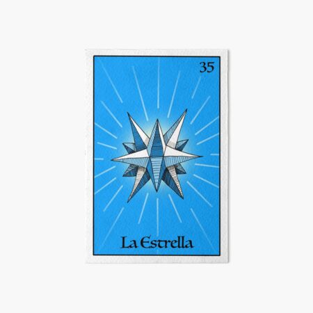 "The star Mexican lottery card re illustrated" Art Board Print by ...